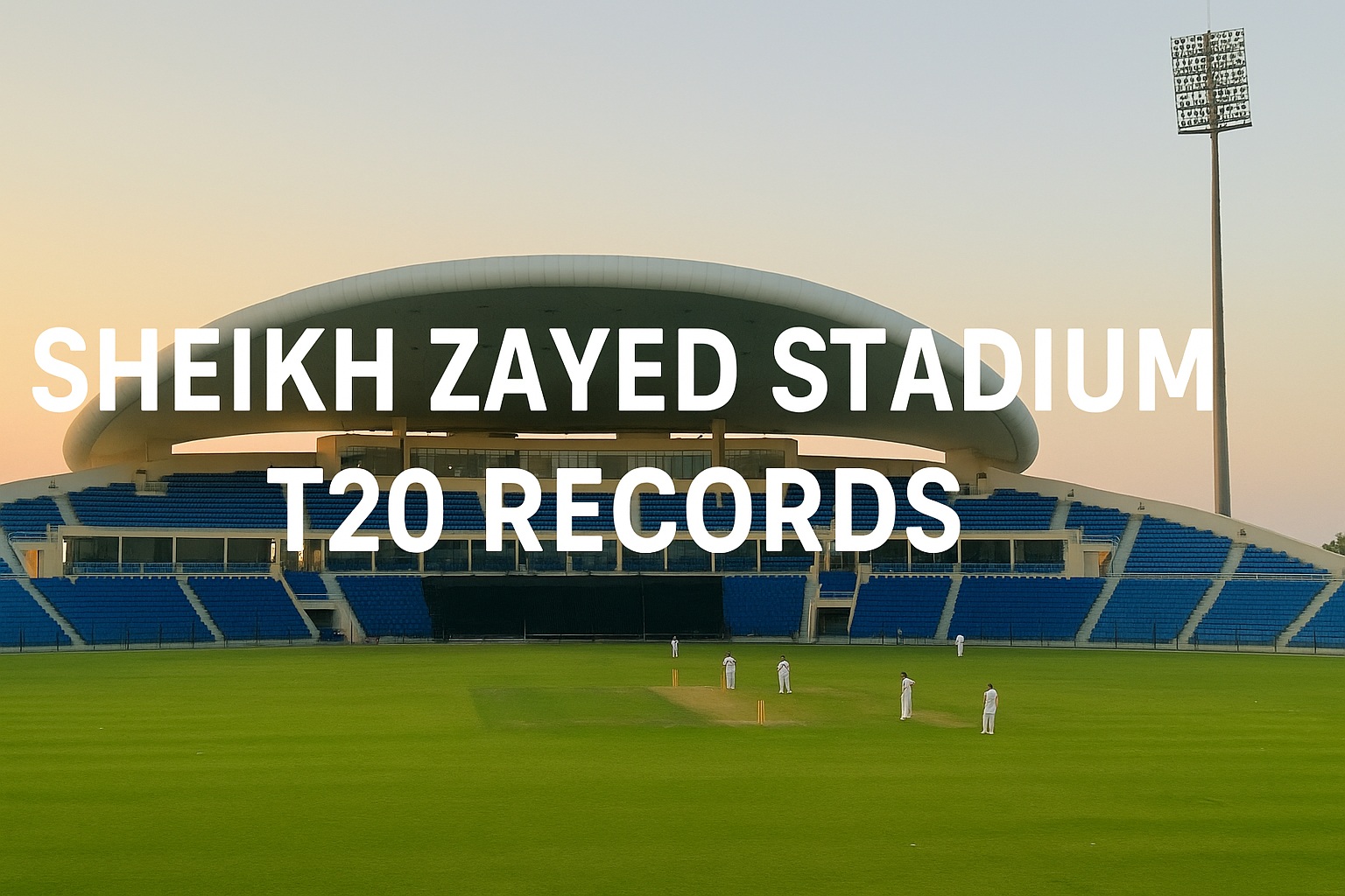 Sheikh Zayed Stadium T20 Records (2025)
